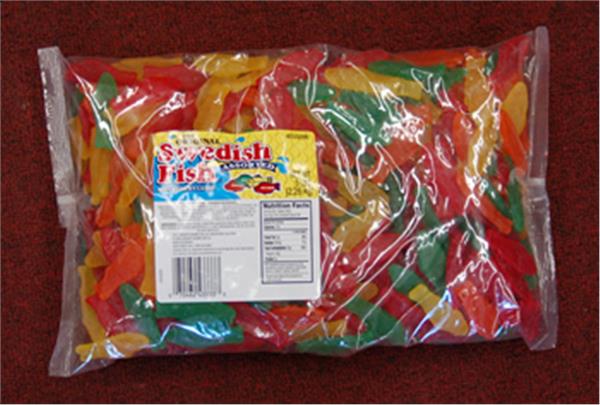 Assorted Colors Swedish Fish, 5 lb Bag