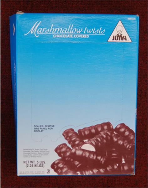 Joyva Vanilla Marshmallow Twists, 5 lb Box